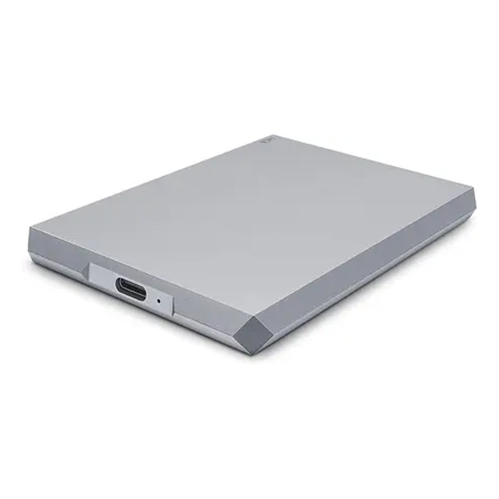 LaCie 1TB Mobile Drive v2 USB-C - Moon Silver - STLP1000400 | Mwave