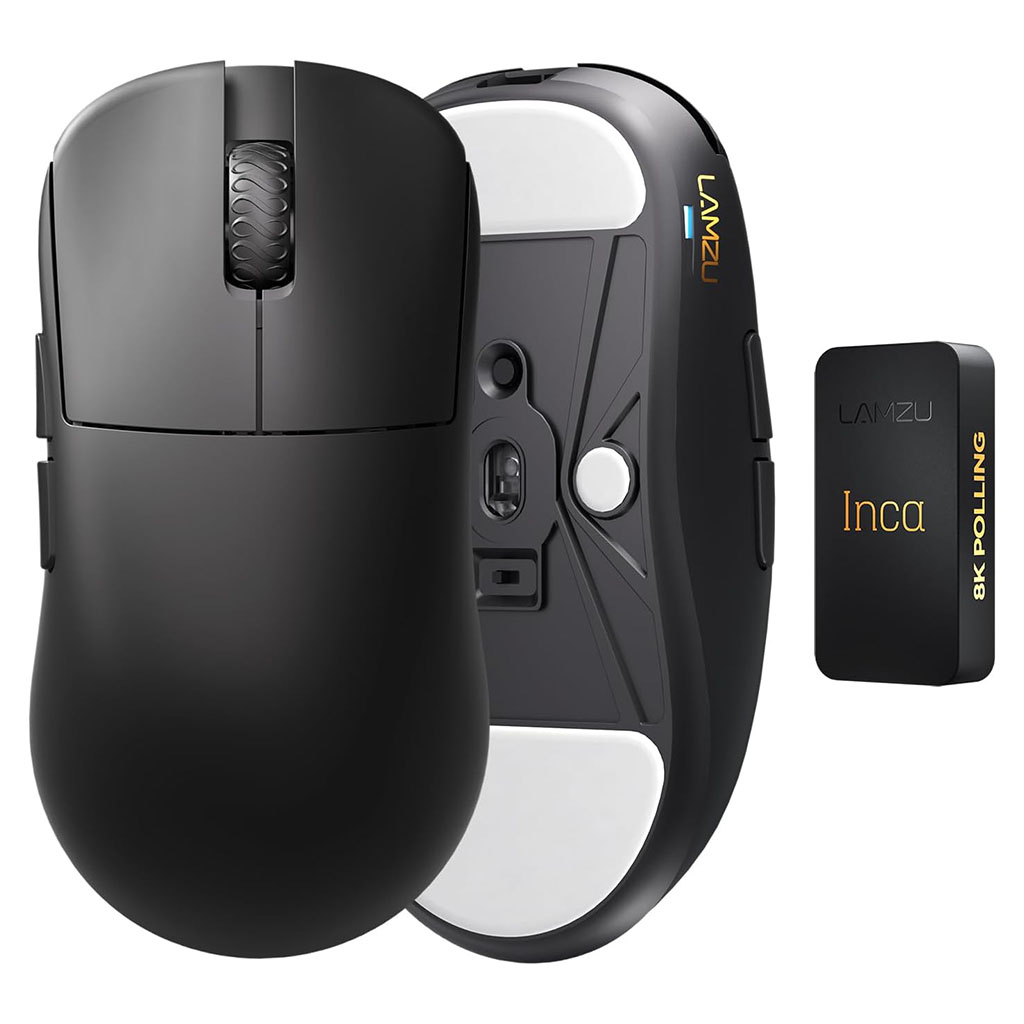 Lamzu Inca 8K Wireless Optical Gaming Mouse - Black - INCA8K-BK | Mwave