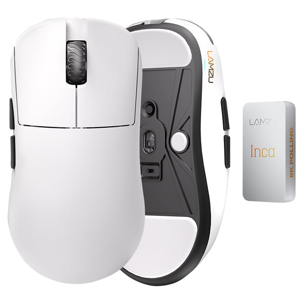 Lamzu Inca 8K Wireless Optical Gaming Mouse - White - INCA8K-WH | Mwave