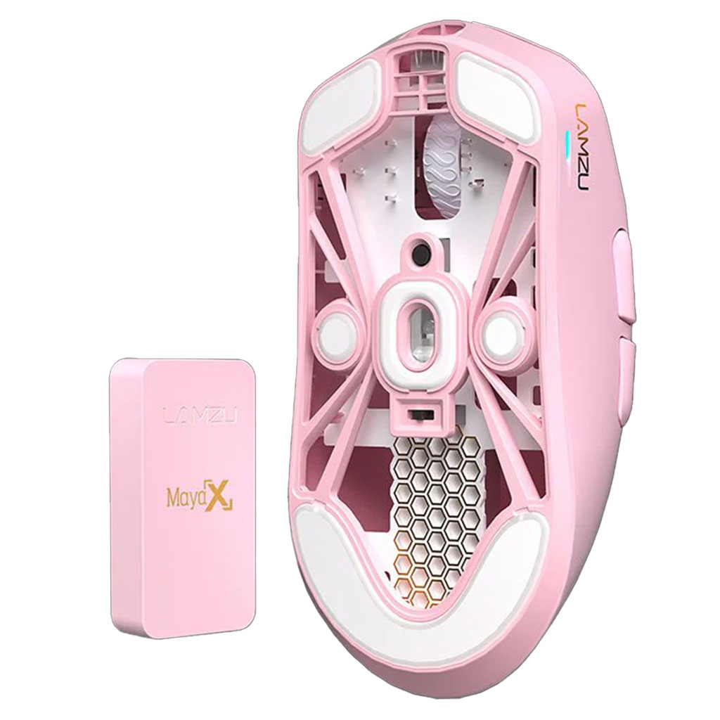 Lamzu Maya X 8K Wireless Optical Gaming Mouse - Light Pink - MAYAX8K-LP ...