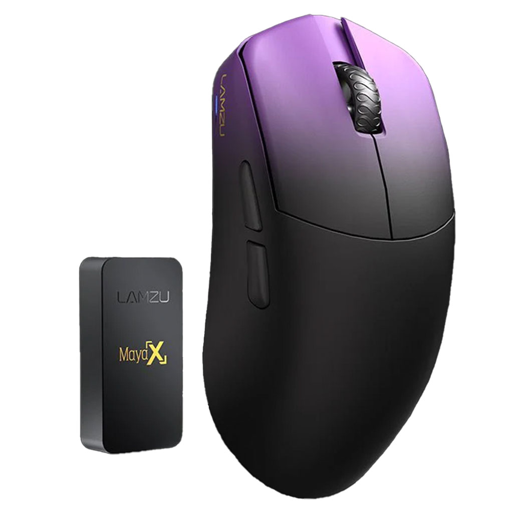 Lamzu Maya X 8K Wireless Optical Gaming Mouse - Purple Shadow - MAYAX8K ...