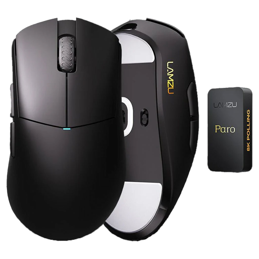 Lamzu Paro Aurora 8K Wireless Optical Gaming Mouse - Charcoal Black ...
