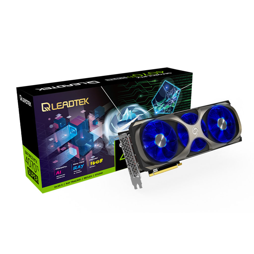 Leadtek WinFast GeForce RTX 4070 Ti Super HURRICANE 16GB Video Card ...