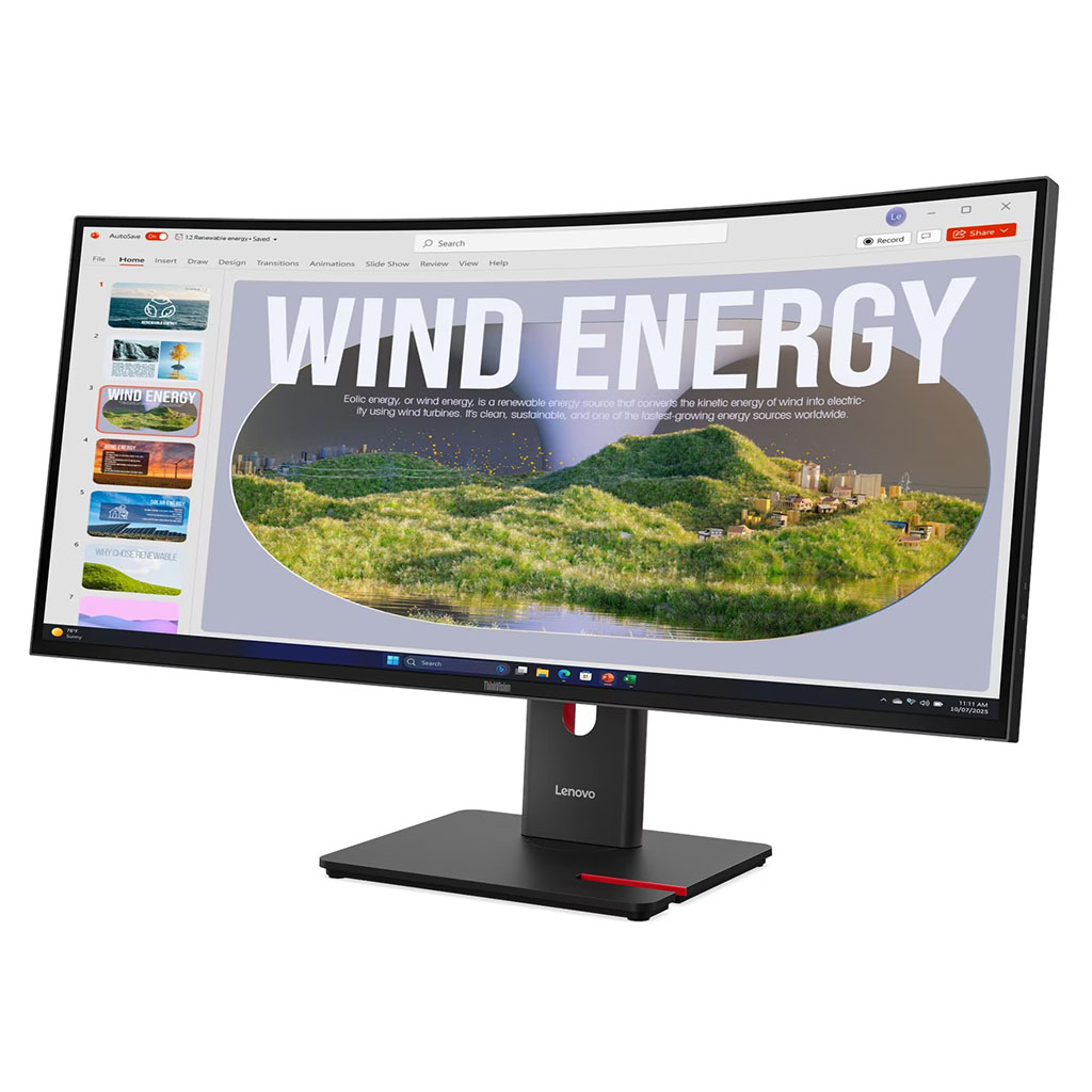Lenovo ThinkVision T34WD-40 34" 120Hz WQHD Anti-Glare VA Curved ...