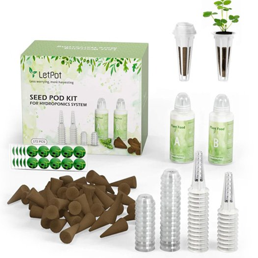 LetPot 172 Pcs Seed Pod Round Sponge Kit for Hydroponics - AC-172 | Mwave