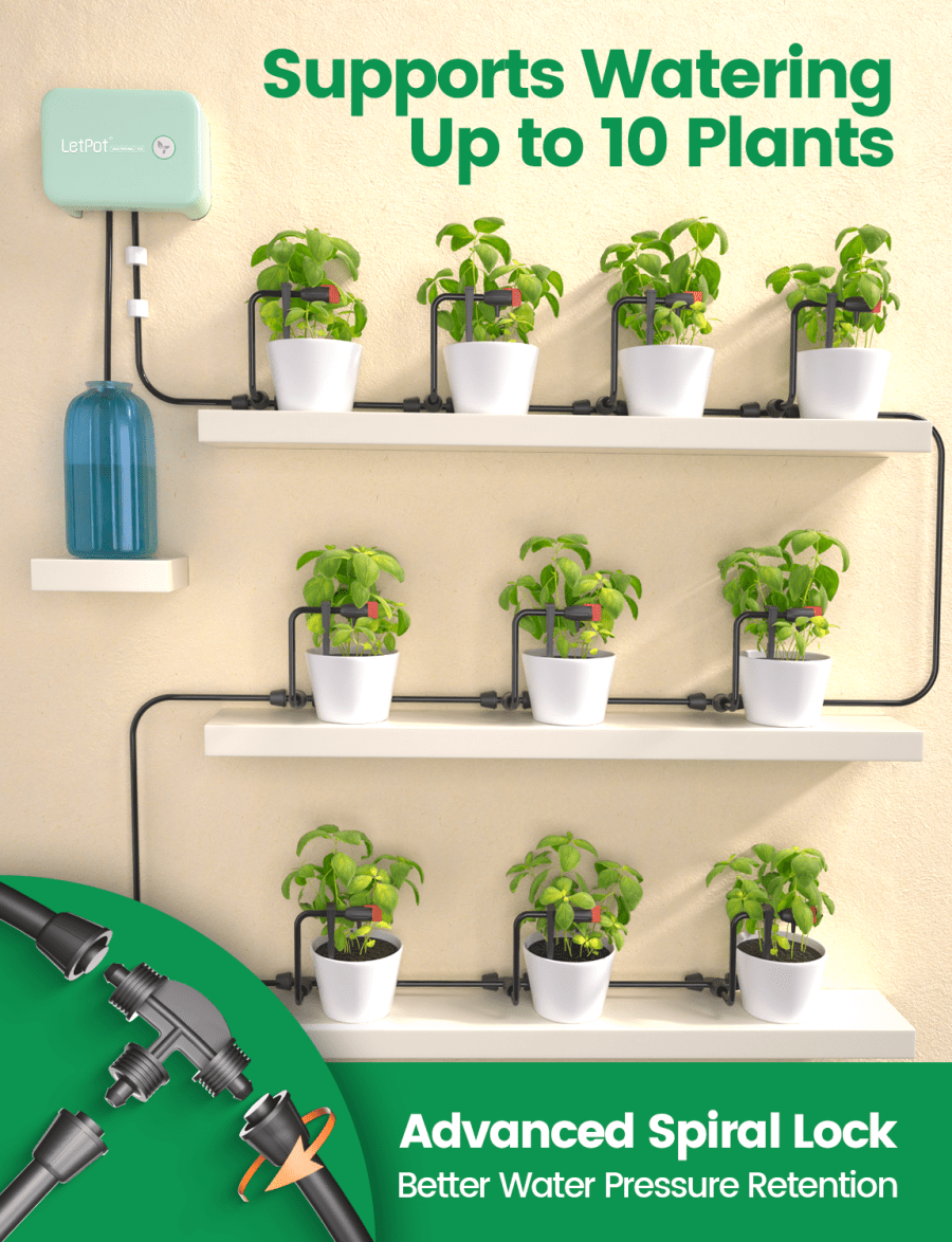 LetPot DI-3 SmartDrip Automatic Watering System w/ App Control - Green ...