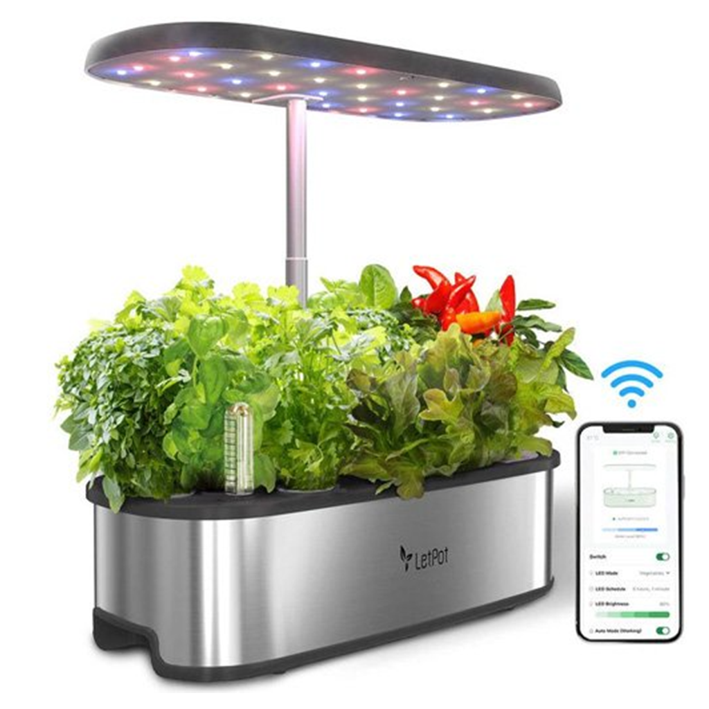 LetPot Senior 12 Pods Smart Hydroponic Growing System - LPH-SE | Mwave
