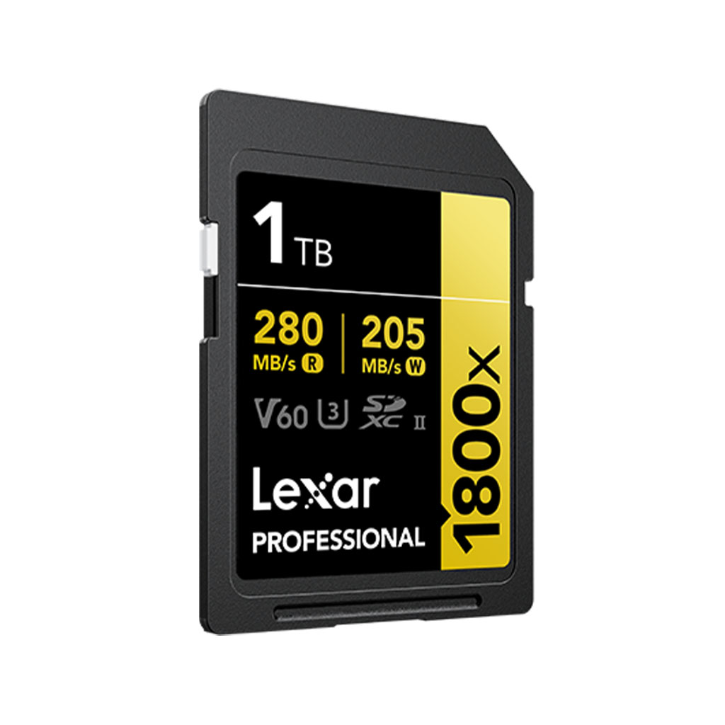 Lexar 1TB Professional GOLD 1800X SDXC UHS-II SD Card - LSD1800001T ...