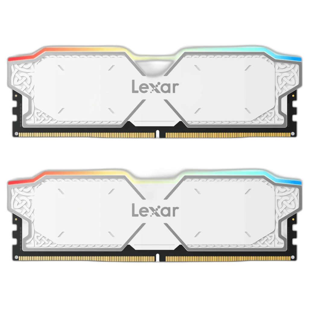 Lexar Thor RGB 32GB (2x16GB) DDR5 6000MHz CL38 Desktop Memory - White ...