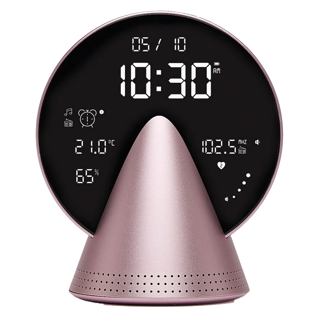 Lexon Conic Radio Alarm Clock With FM & Built-In Bluetooth Speaker ...