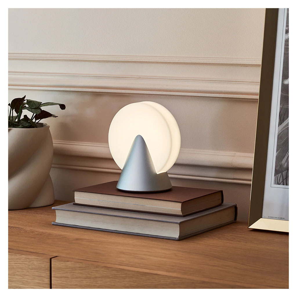 Lexon Conic Spherical Portable LED Lamp - Alu Polish - LD-LH100GA3 | Mwave