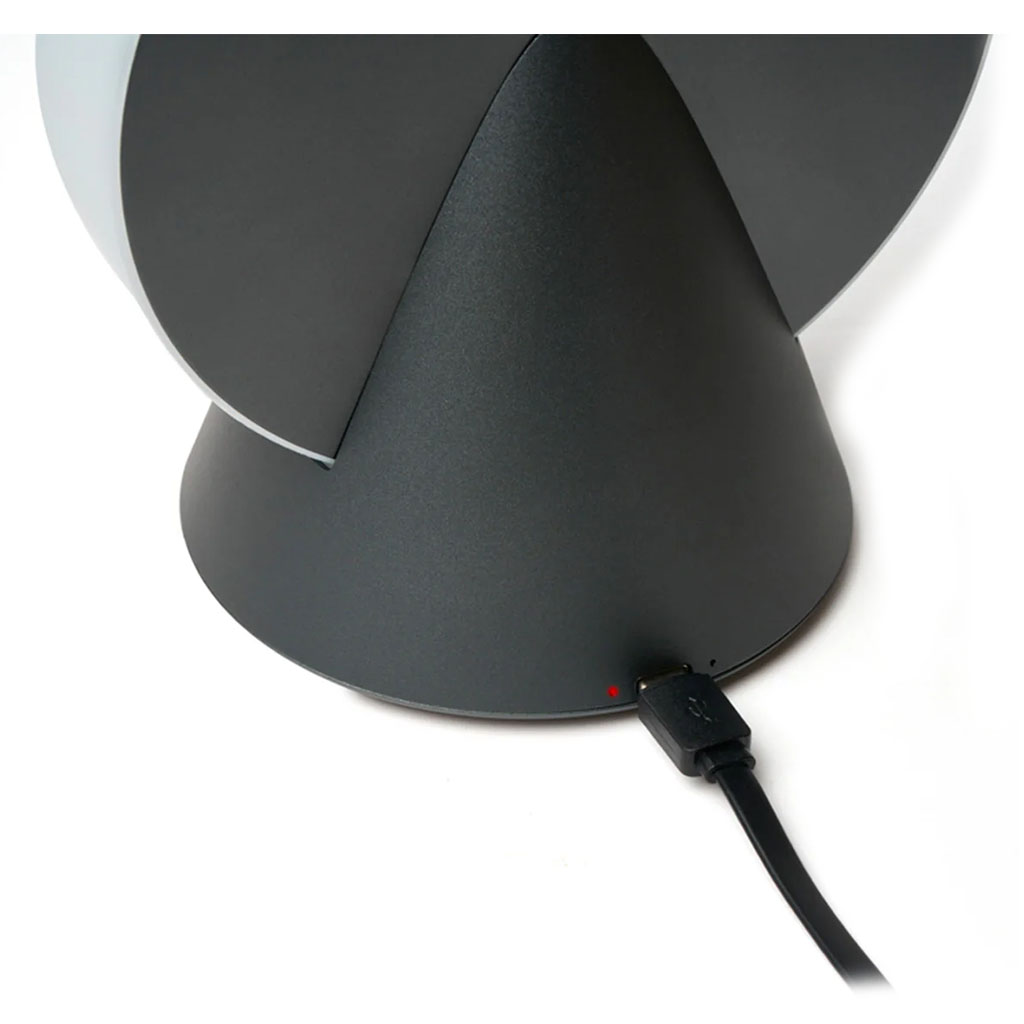 Lexon Conic Spherical Portable LED Lamp - Grey - LD-LH100PG3 | Mwave