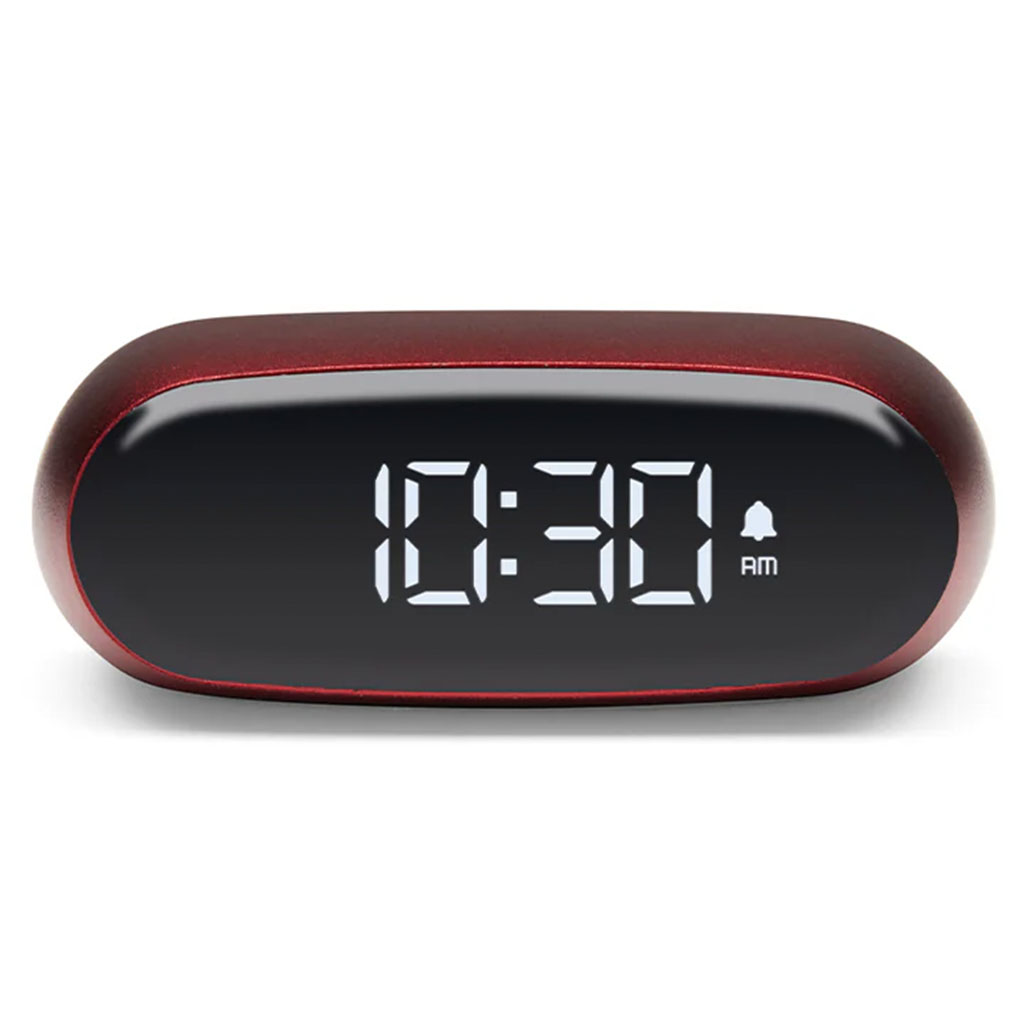 Lexon Minut Mini Alarm Clock - Red - LD-LR154DR | Mwave