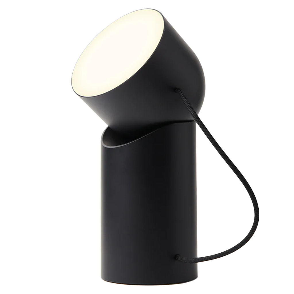 Lexon Orbe Portable LED Lamp With Moving Head - Black - LD-LH88N | Mwave