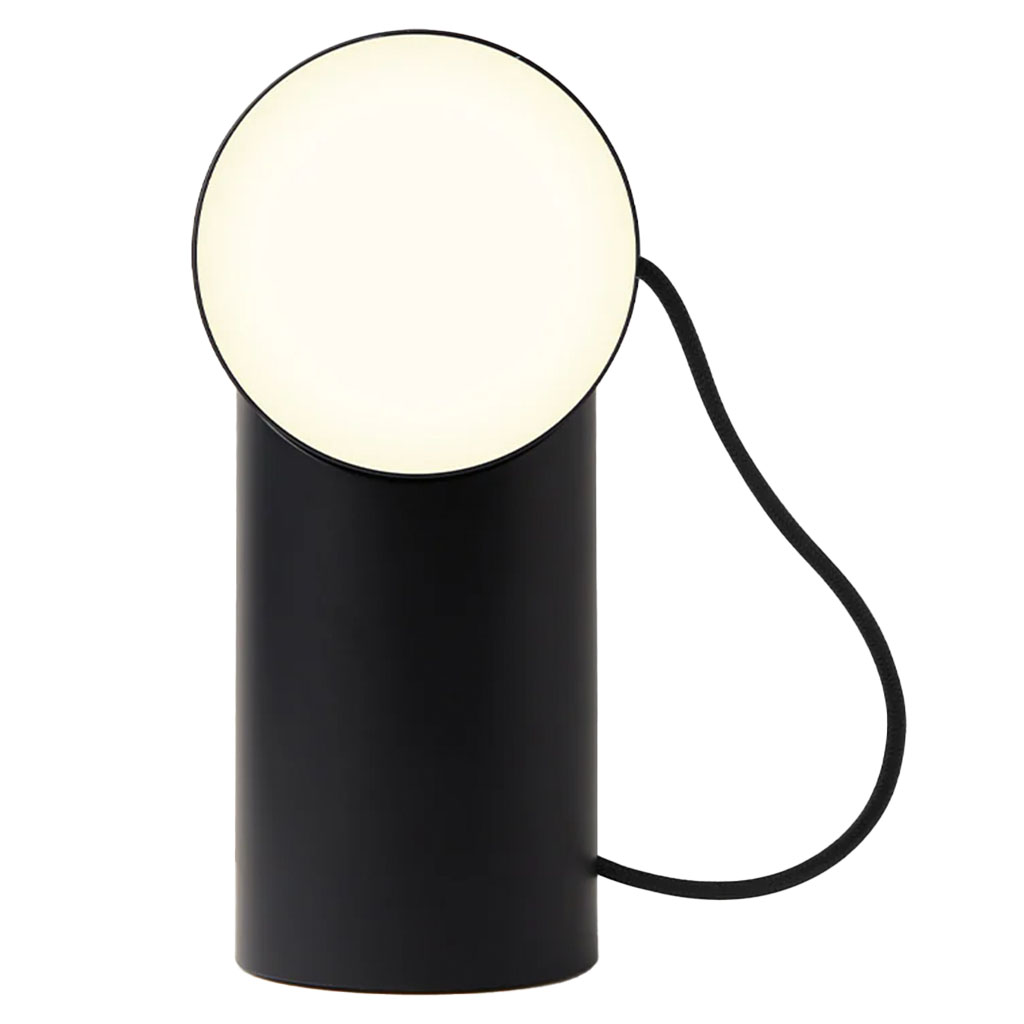 Lexon Orbe Portable LED Lamp With Moving Head - Black - LD-LH88N | Mwave