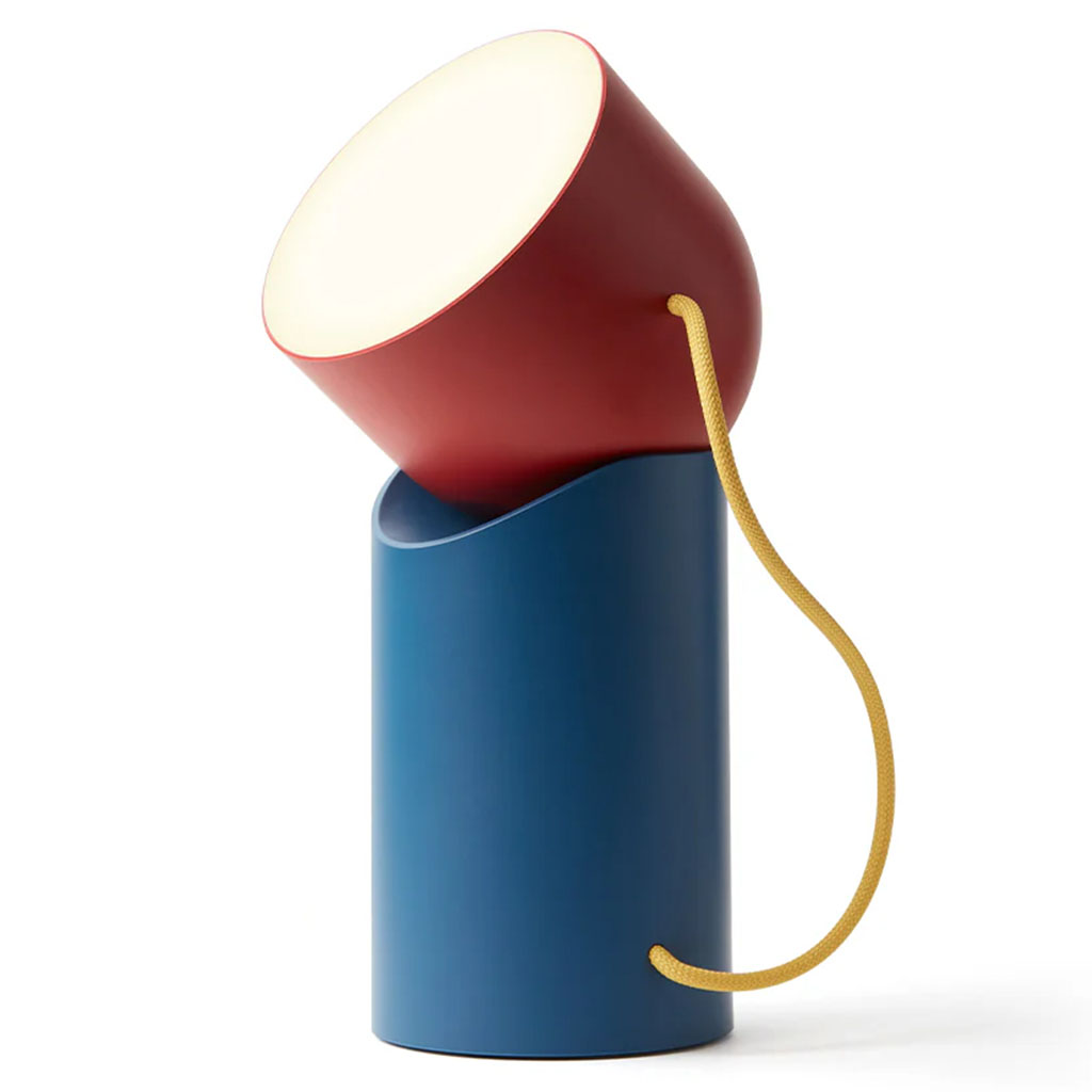 Lexon Orbe Portable LED Lamp With Moving Head - Blue / Red & Yellow ...