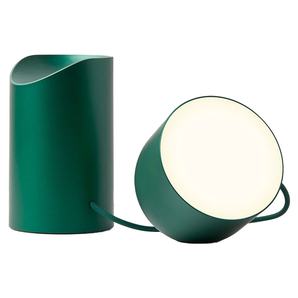 Lexon Orbe Portable LED Lamp With Moving Head - Green - LD-LH88DG1 | Mwave