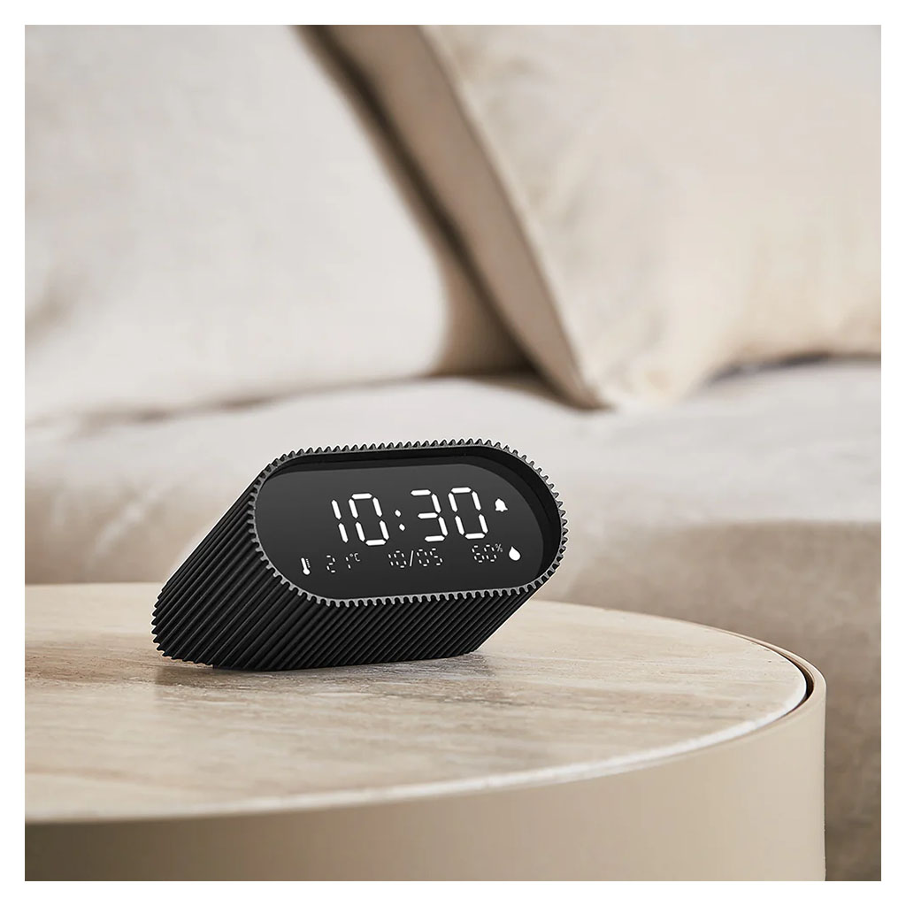 Lexon Ray Clock LCD Alarm Clock With Temperature / Humidity Display ...