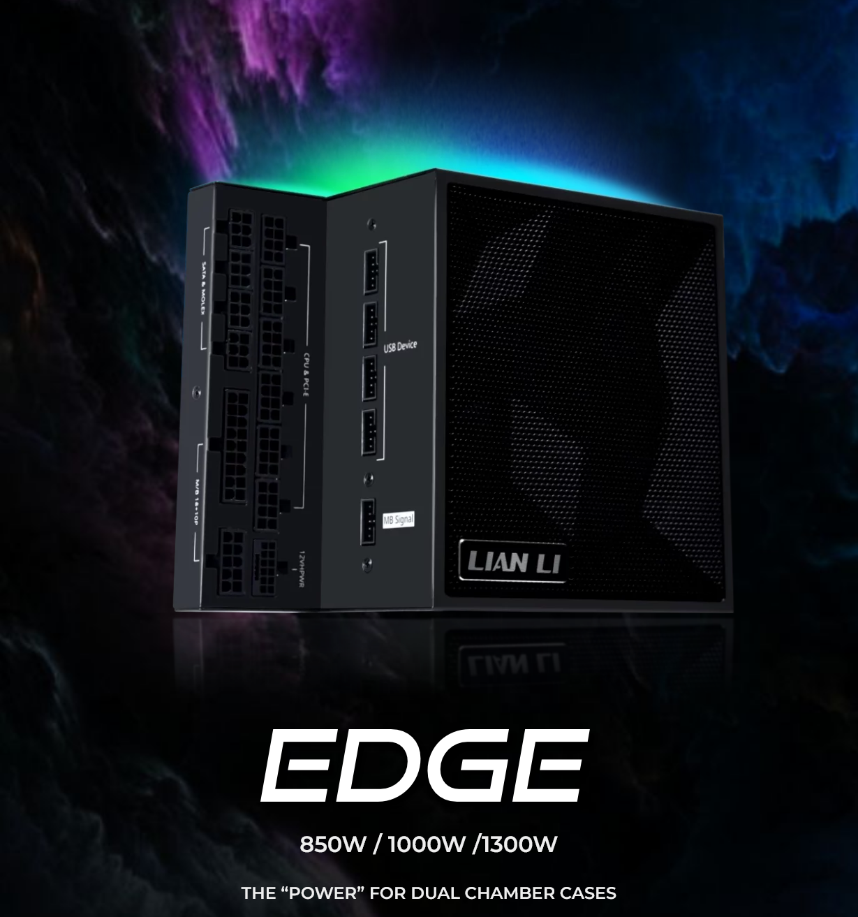 Lian Li Edge EG1000 1000W 80+ Platinum Fully Modular ATX3.1 Power ...