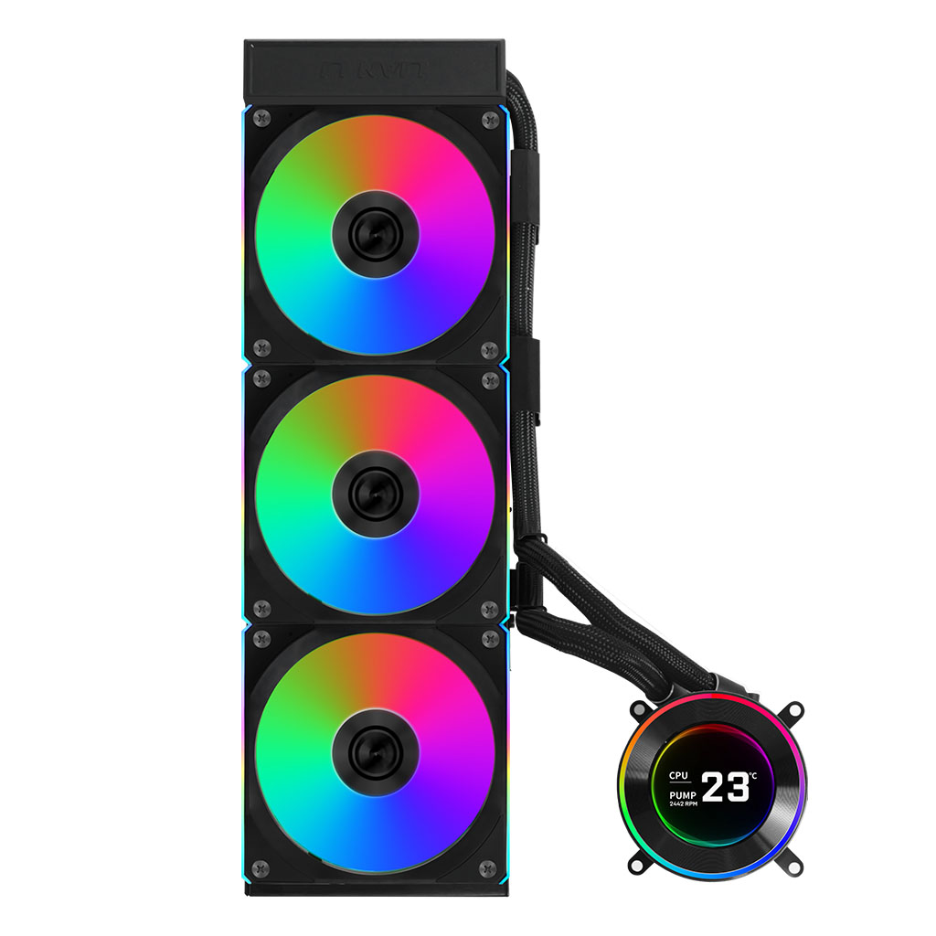 Lian Li HydroShift II LCD-C 360CL 360mm RGB AIO Liquid CPU Cooler ...
