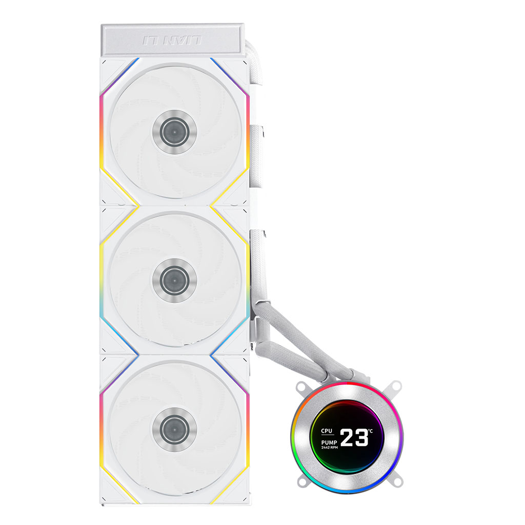 Lian Li HydroShift II LCD-C 360TL 360mm RGB AIO Liquid CPU Cooler - White - GHS2LCD36TW | Mwave