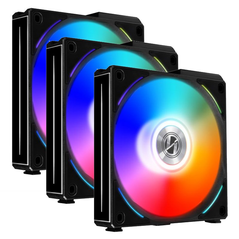 Lian Li UNI AL120-3B 120mm ARGB PWM Case Fan - 3 Pack with Controller ...