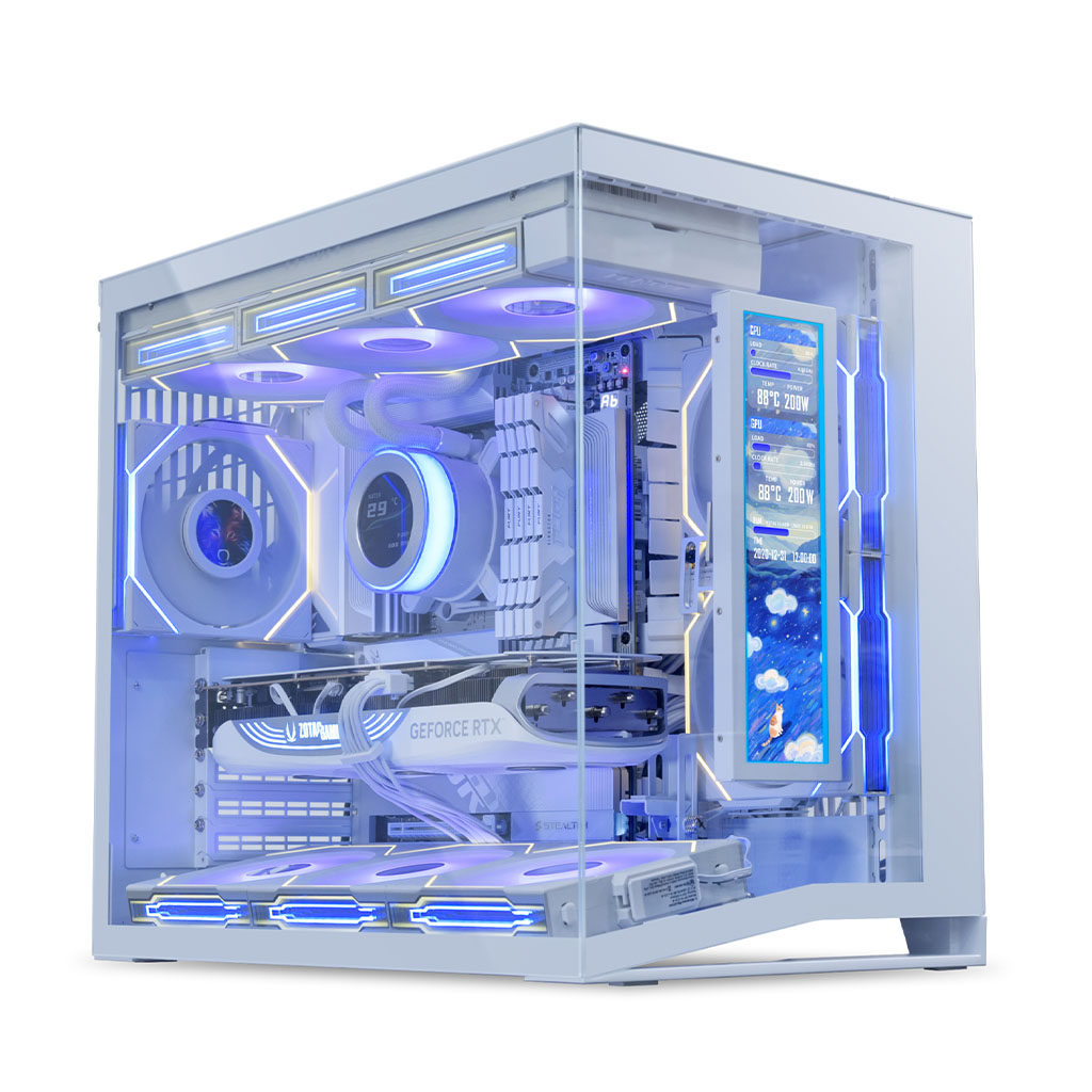 Lian-Li 8.8" Universal Screen IPS LCD Case Panel - White - SM088W | Mwave