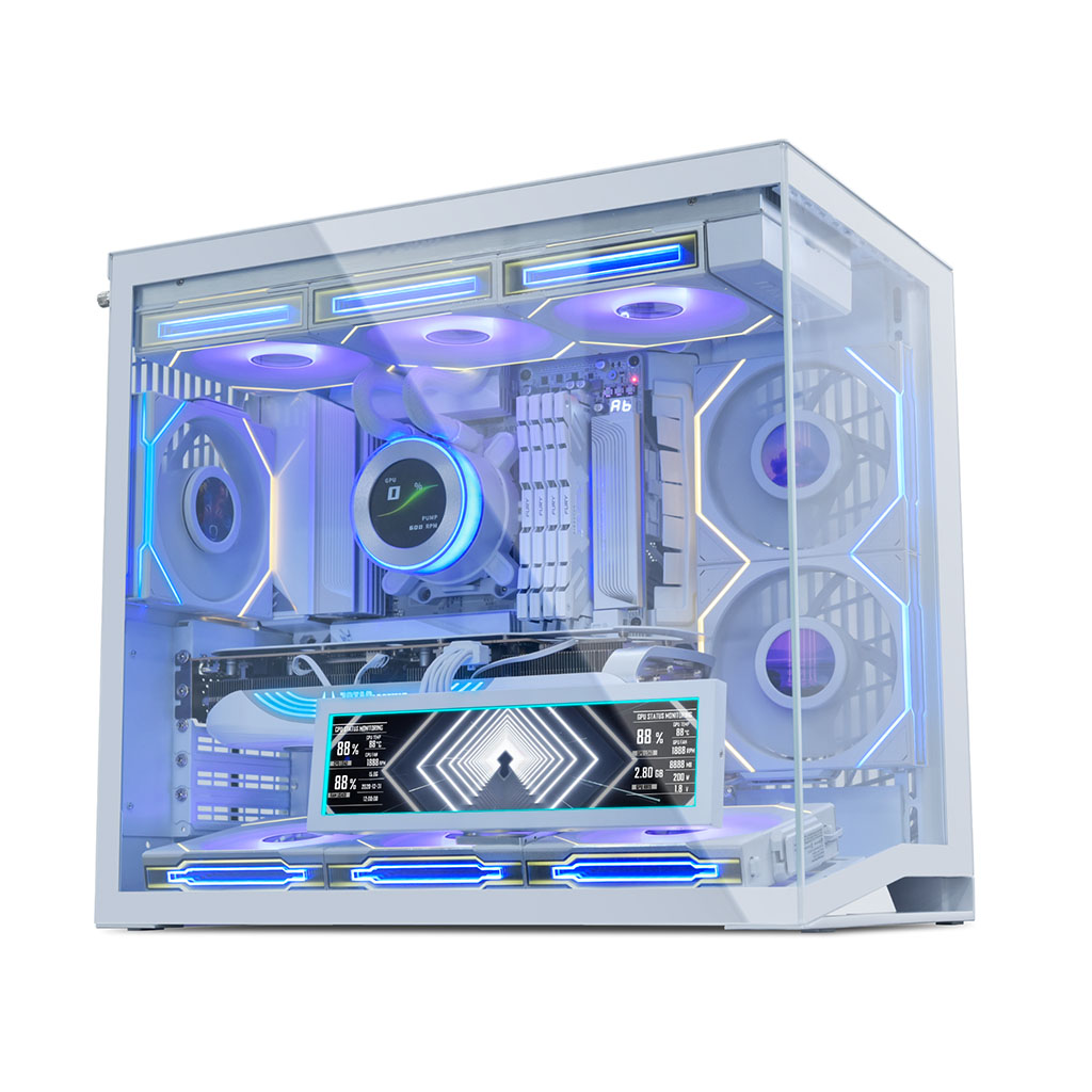 Lian-Li 8.8" Universal Screen IPS LCD Case Panel - White - SM088W | Mwave