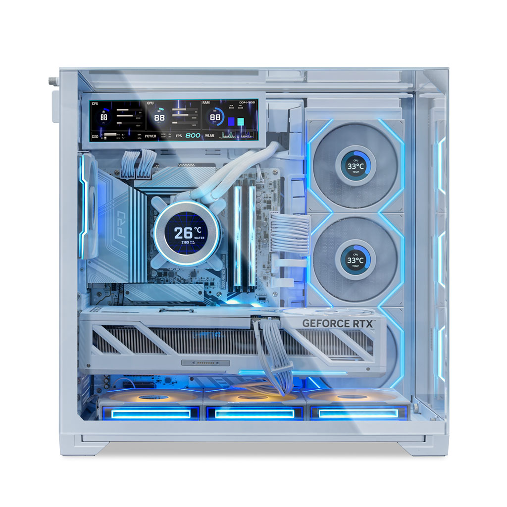 Lian-Li 8.8" Universal Screen IPS LCD Case Panel - White - SM088W | Mwave