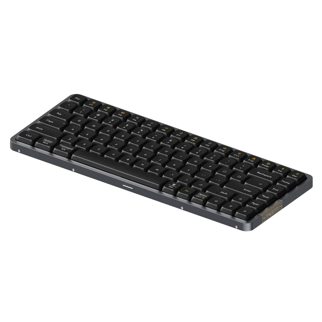 Lofree Flow 84 Low Profile Hot-Swappable White LED Black Wireless ...