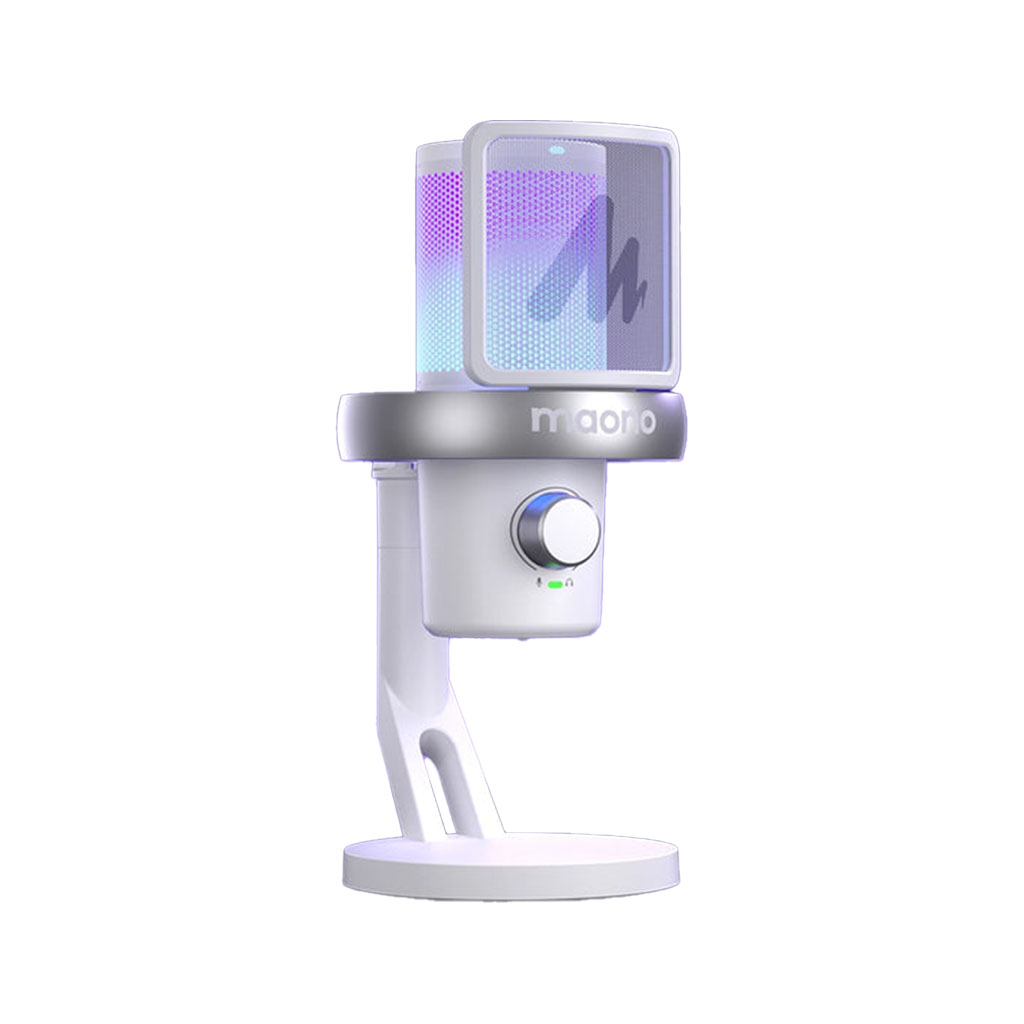 Maono DM40 USB/Wireless Gaming Desktop Microphone - White - MNDM40PWH ...