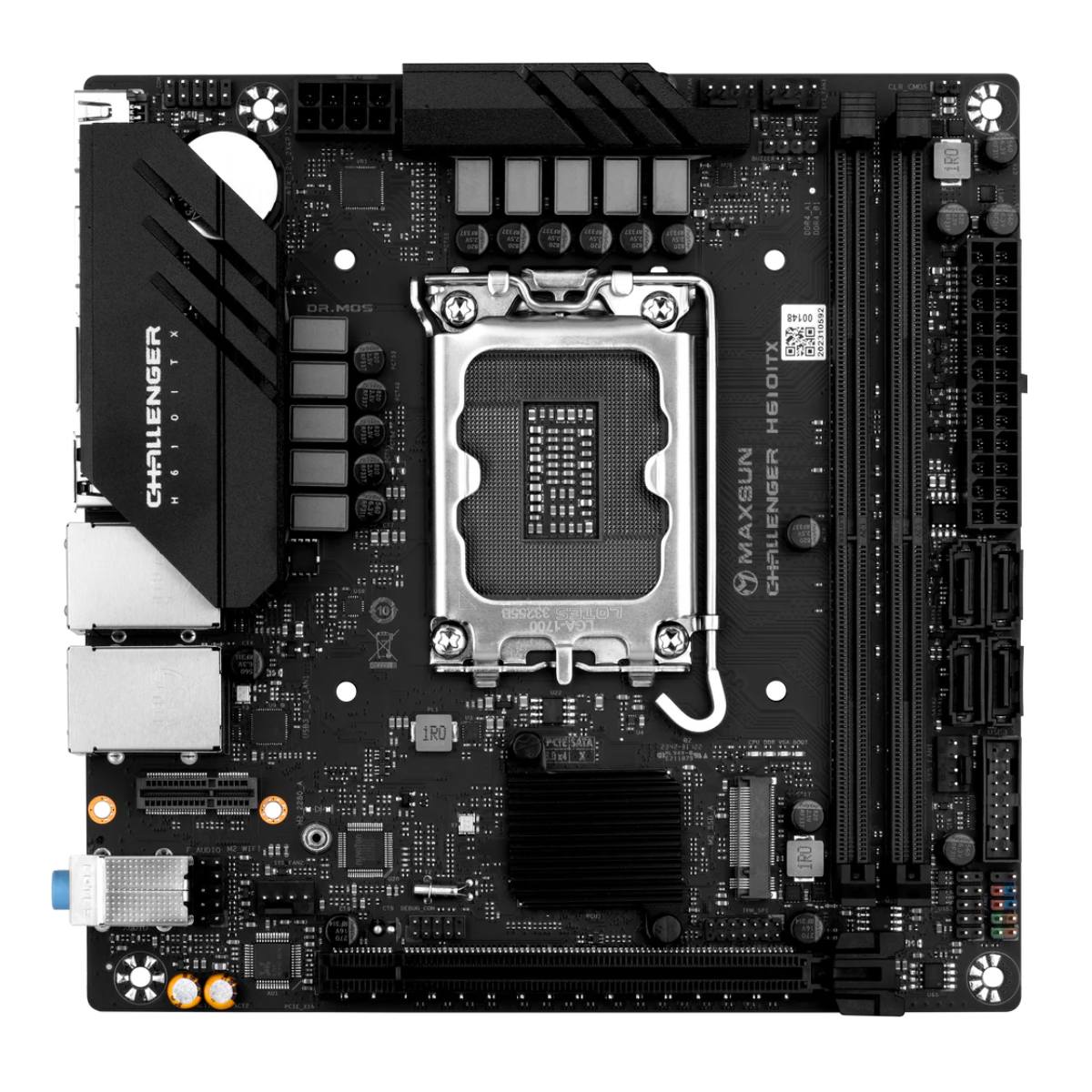 MaxSun MS-Challenger H610 ITX 2LAN V3 LGA 1700 Mini-ITX Motherboard ...