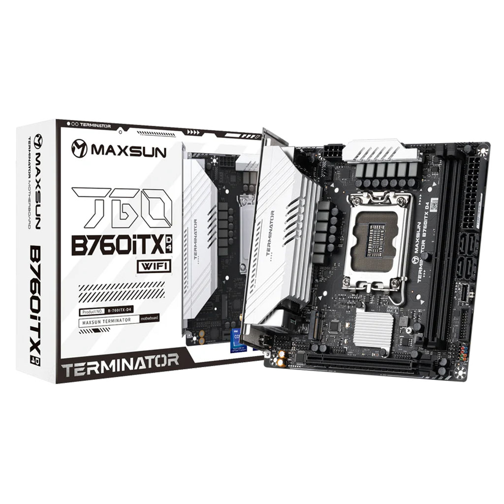 MaxSun Terminator B760ITX D4 WIFI Intel LGA 1700 Mini-ITX Motherboard ...