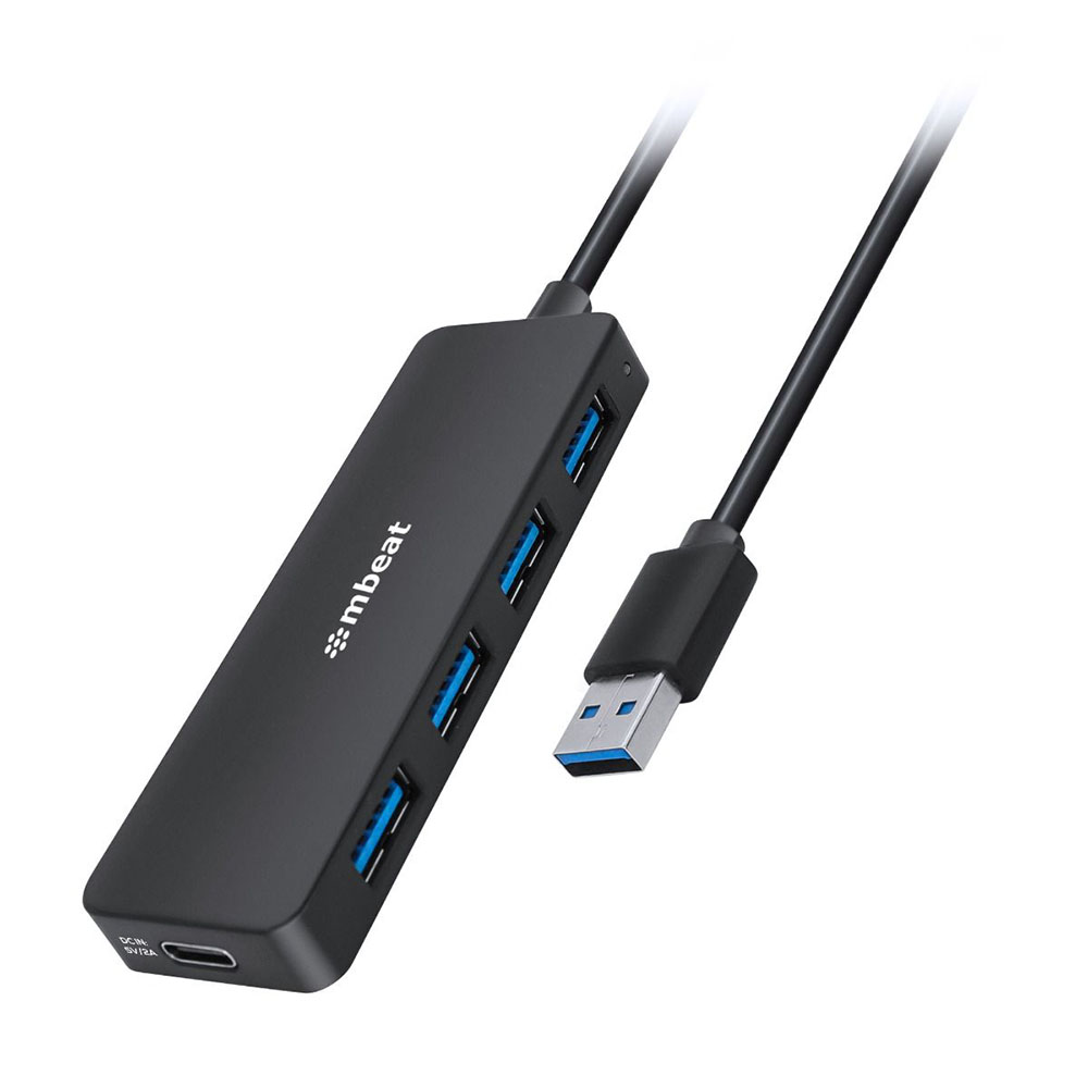 mbeat 4-Port USB 3.0 Hub with USB-C DC Port - MB-U3H-5K | Mwave