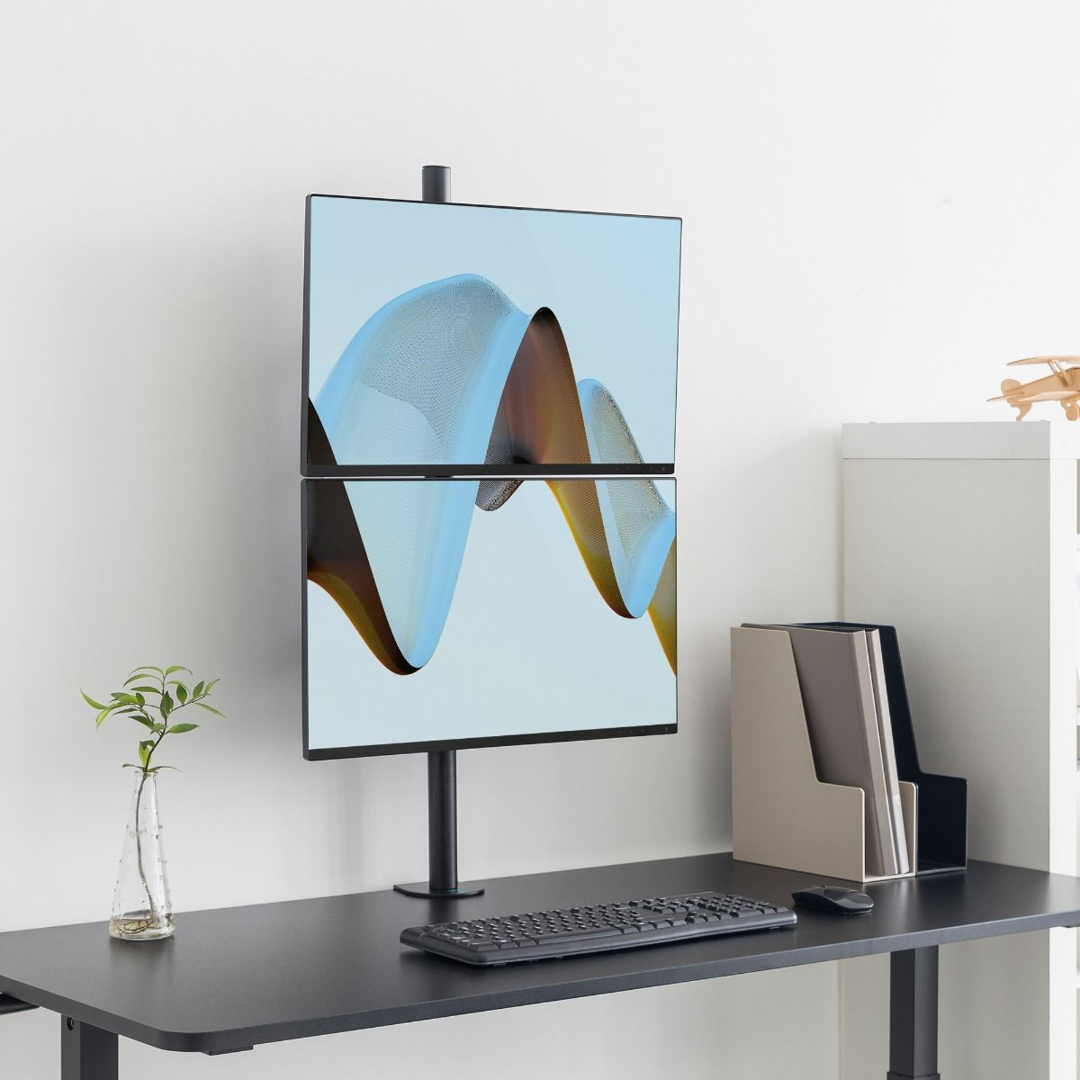 mbeat Activiva Dual-Screen Articulating Vertical Monitor Arm 13" - 32 ...