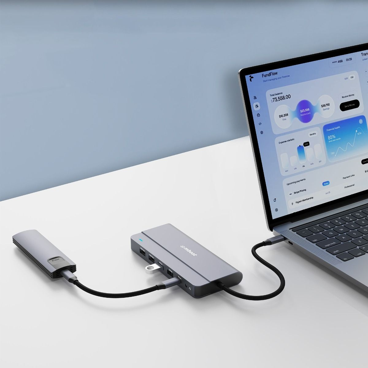 mbeat Elite X14 Triple 4K Display Multi-Port USB-C Hub - MB-UCD-X14 | Mwave