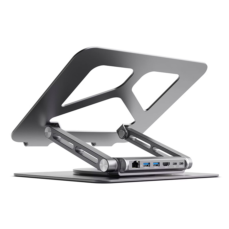 Mbeat Stage S12 Rotating Laptop Stand with USB-C Docking Station - MB ...