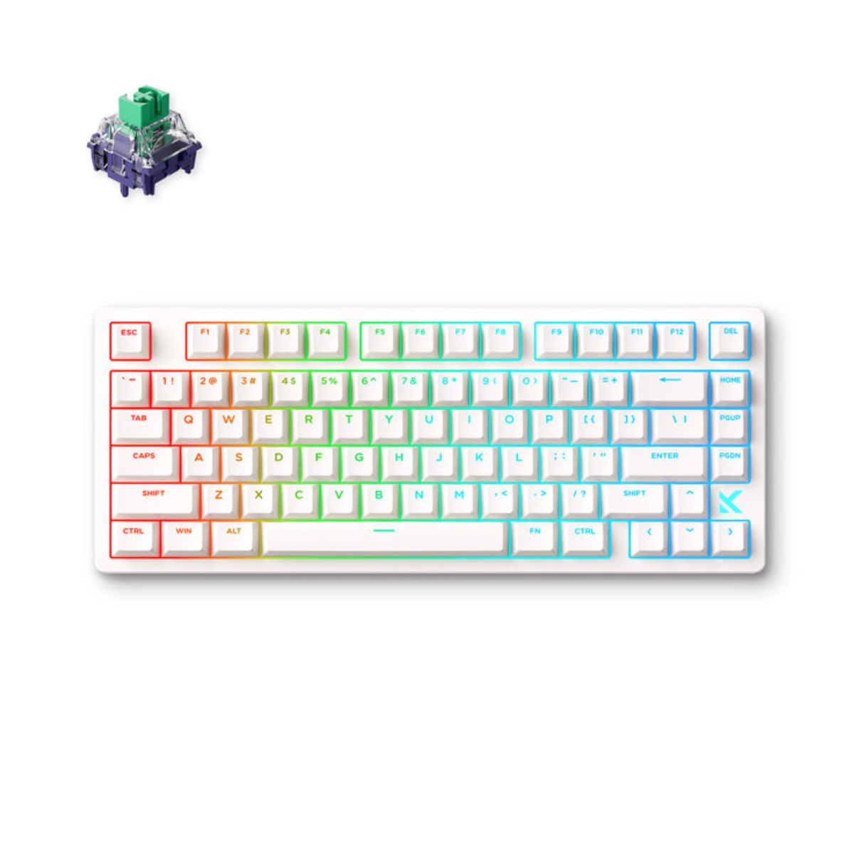 MCHOSE Jet 75 Hall Effect Magnetic Switch Gaming Keyboard - White ...