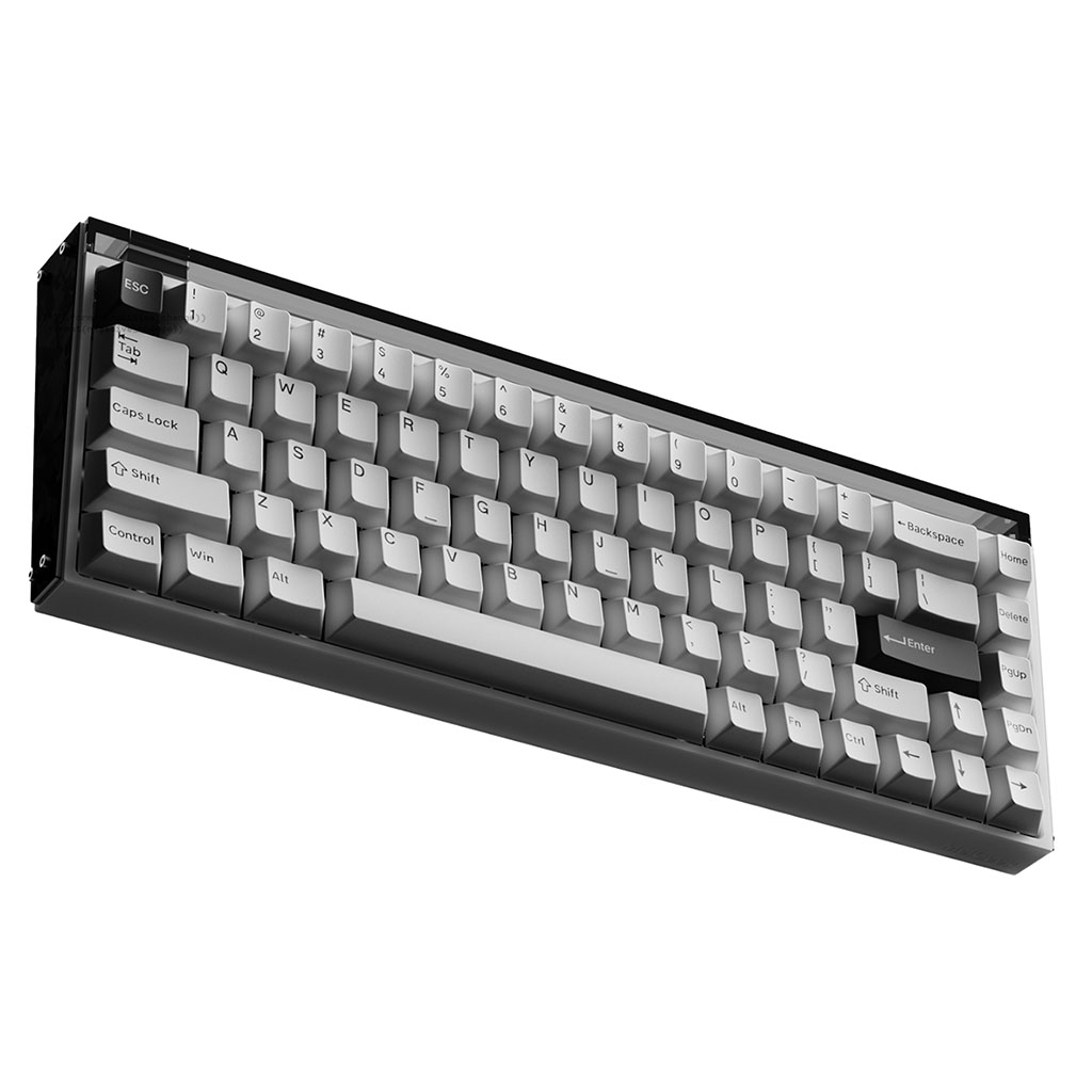 MelGeek MADE68 Ultra+ Black Light Wired Aluminium Custom Gaming HE ...