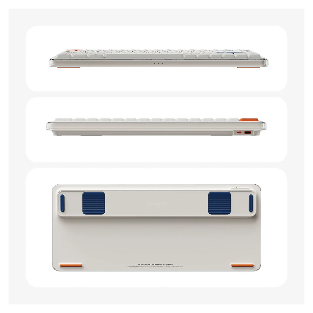 MelGeek O2 RGB Quiet Wireless Low-Profile Mechanical Keyboard - Kailh ...