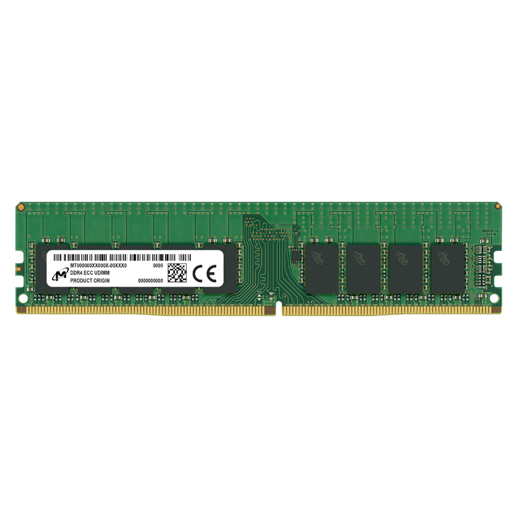 Micron 32GB DDR4 3200Mhz 2Rx8 CL22 UDIMM ECC Server Memory ...