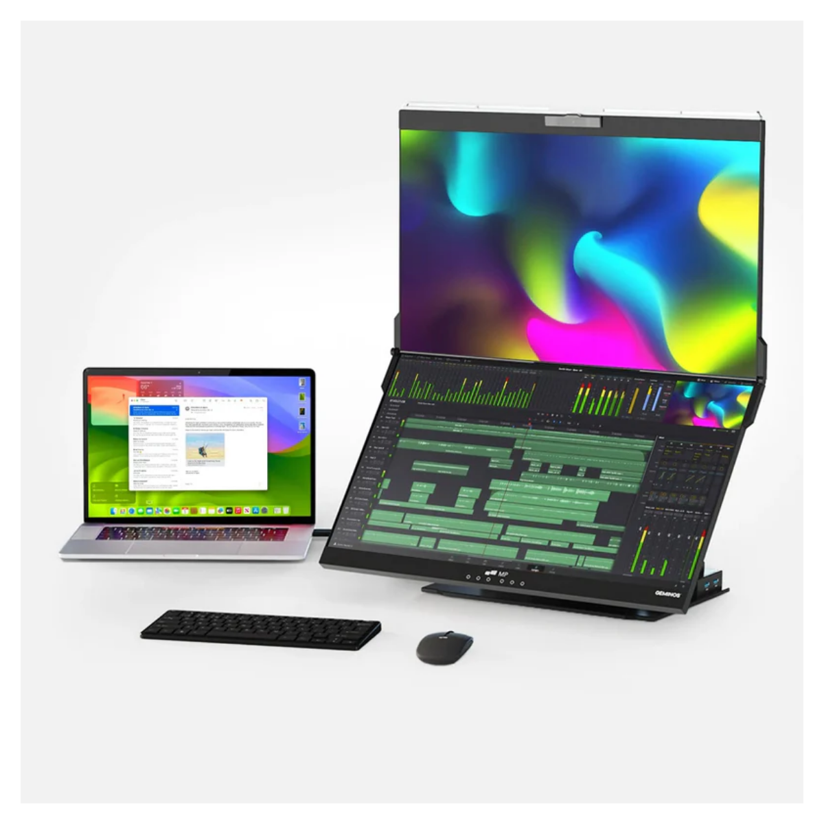 Mobile Pixels Geminos Series 24" Dual Stacked Touchscreen Monitor - 116 ...