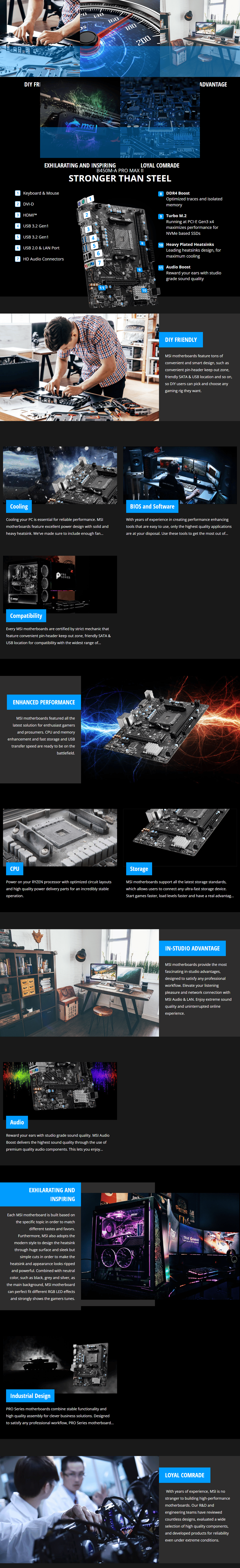 MSI B450M-A PRO MAX II AM4 Micro-ATX Motherboard - B450M-A PRO MAX II ...