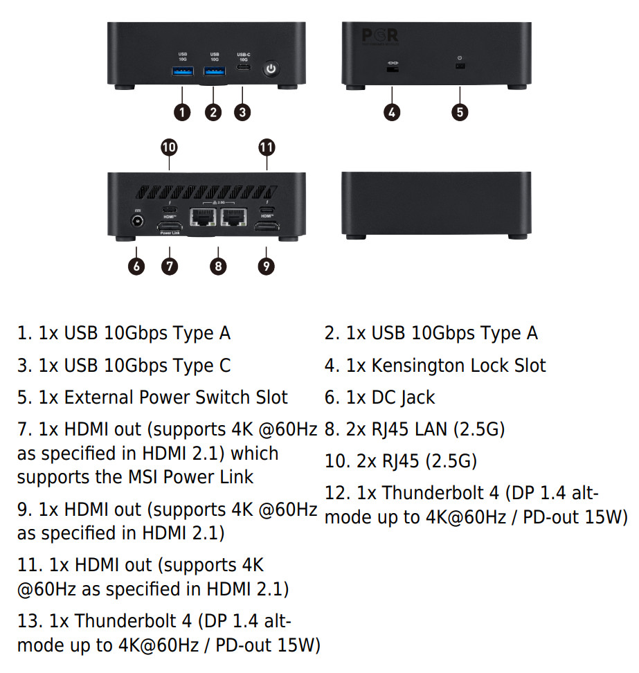 MSI Cubi NUC 1UMG Mini PC - Intel Core Ultra 7, 64GB, 2TB, W11 PRO ...