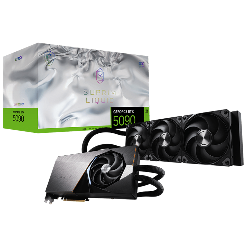 MSI GeForce RTX 5090 SUPRIM LIQUID OC 32GB Video Card - GeForce RTX ...