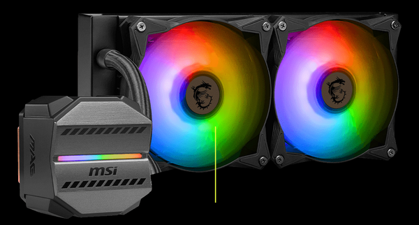 MSI MAG CORELIQUID M240 240mm ARGB AIO Liquid CPU Cooler - MAG ...