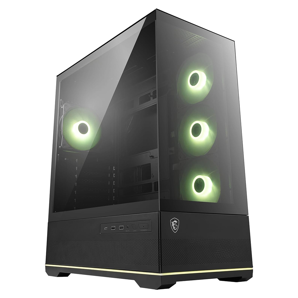 MSI MAG Pano 110R PZ Tempered Glass Mid-Tower ATX Case - Black - MAG ...
