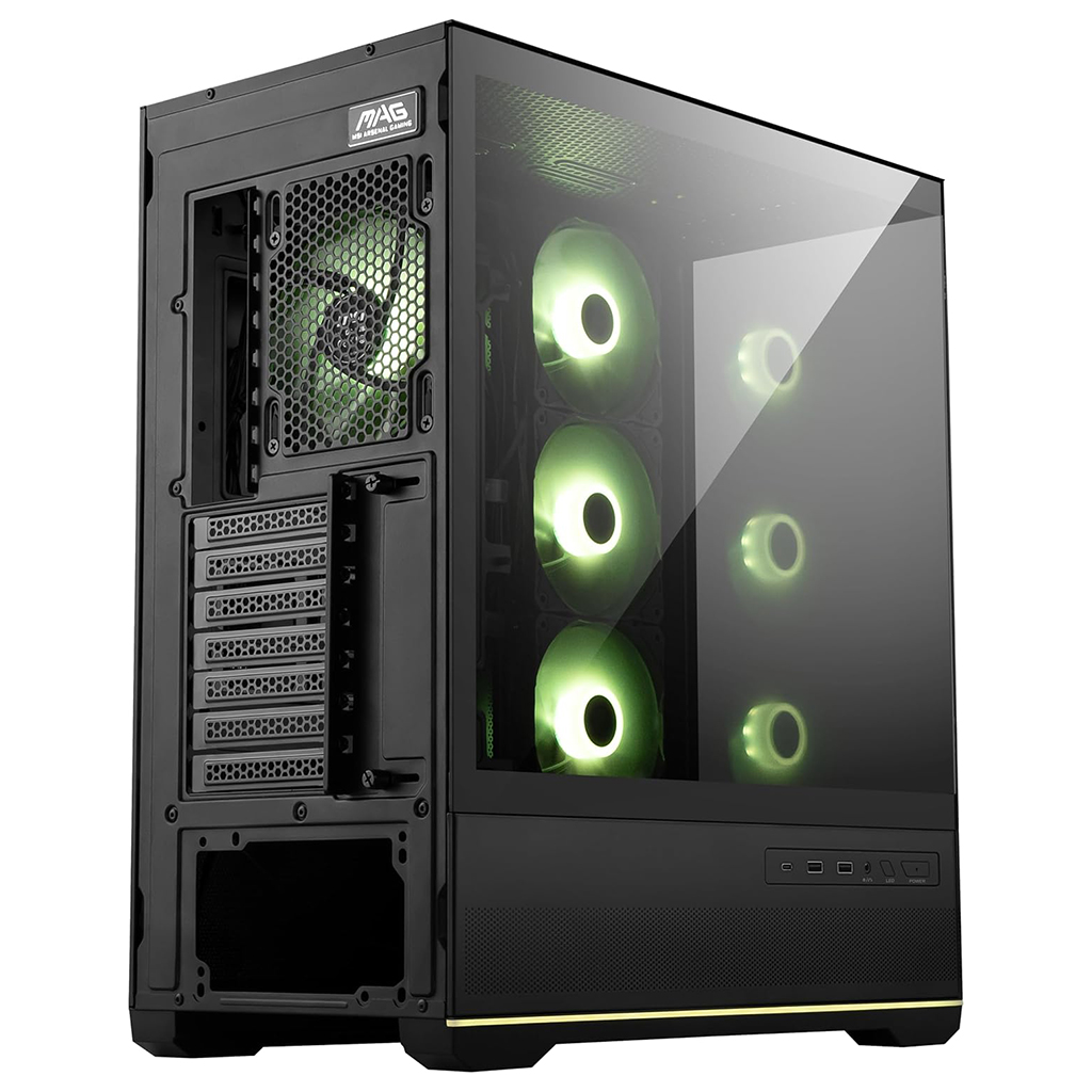 MSI MAG Pano 110R PZ Tempered Glass Mid-Tower ATX Case - Black - MAG ...