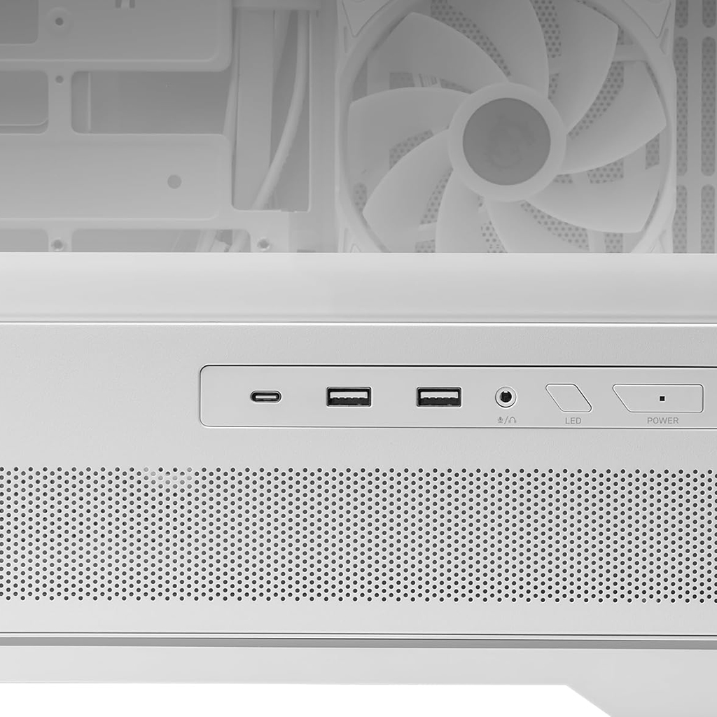 MSI MAG Pano 110R PZ Tempered Glass Mid-Tower ATX Case - White - MAG ...