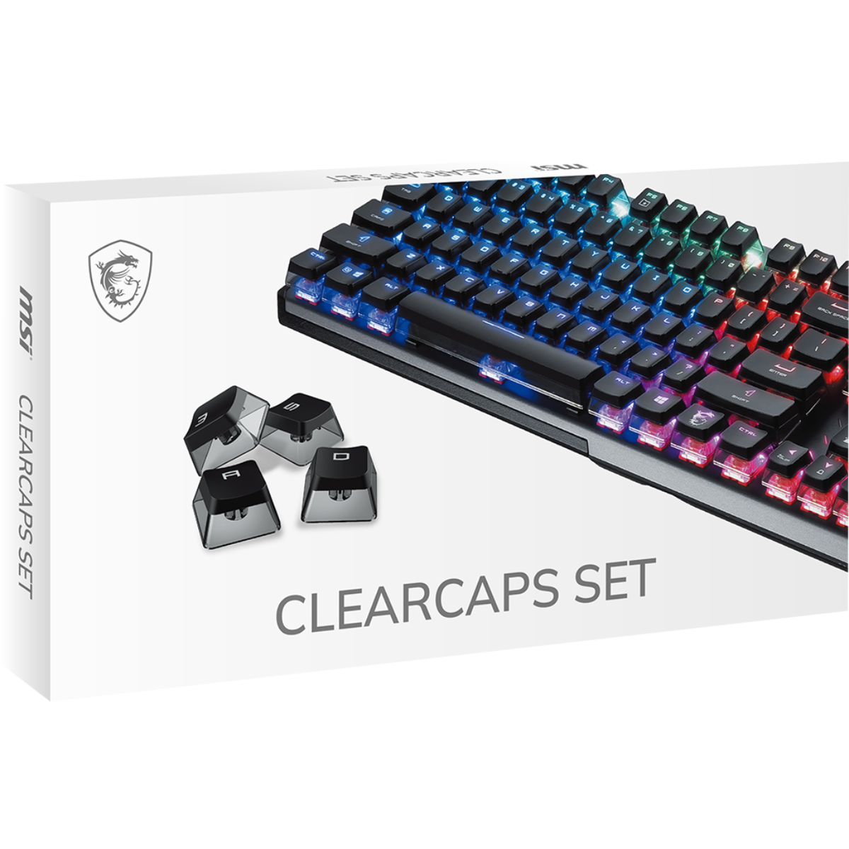 MSI Mechanical Keyboard ClearCaps 104pcs Set - KB-MSI-CCS | Mwave